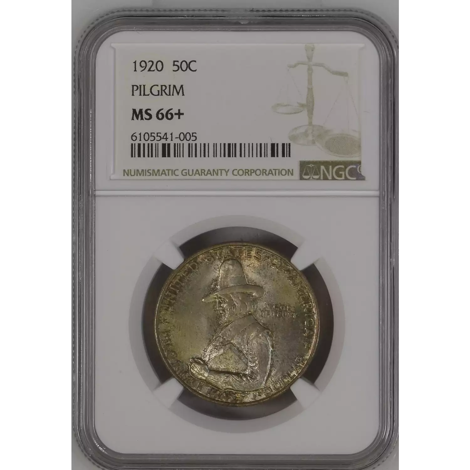 1920 Classic Commemorative Pilgrim Tercentenary NGC MS-66+ PILGRIM ...